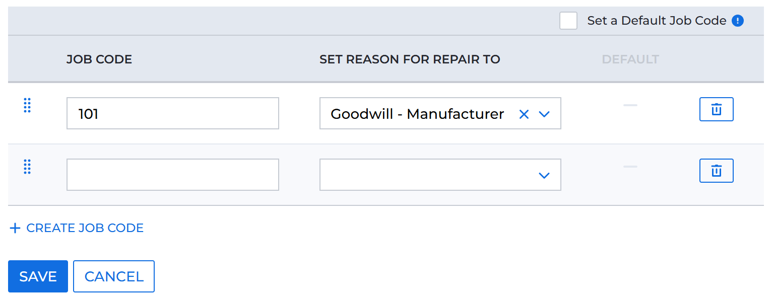 Job Codes – Isuzu Connect